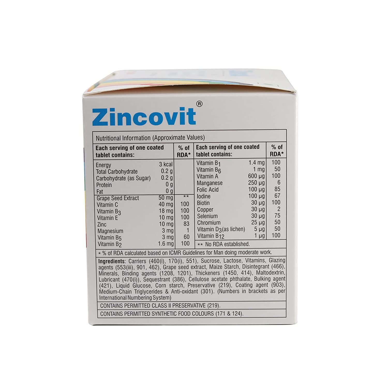 Zincovit Multivitamin Tablet, Pack Of 15, 47% OFF