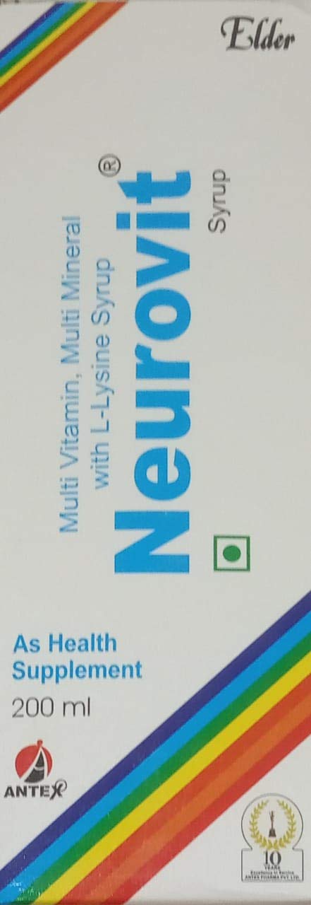 Buy Neurovit Syrup 200 Ml Online at Best Price | Rigmeds